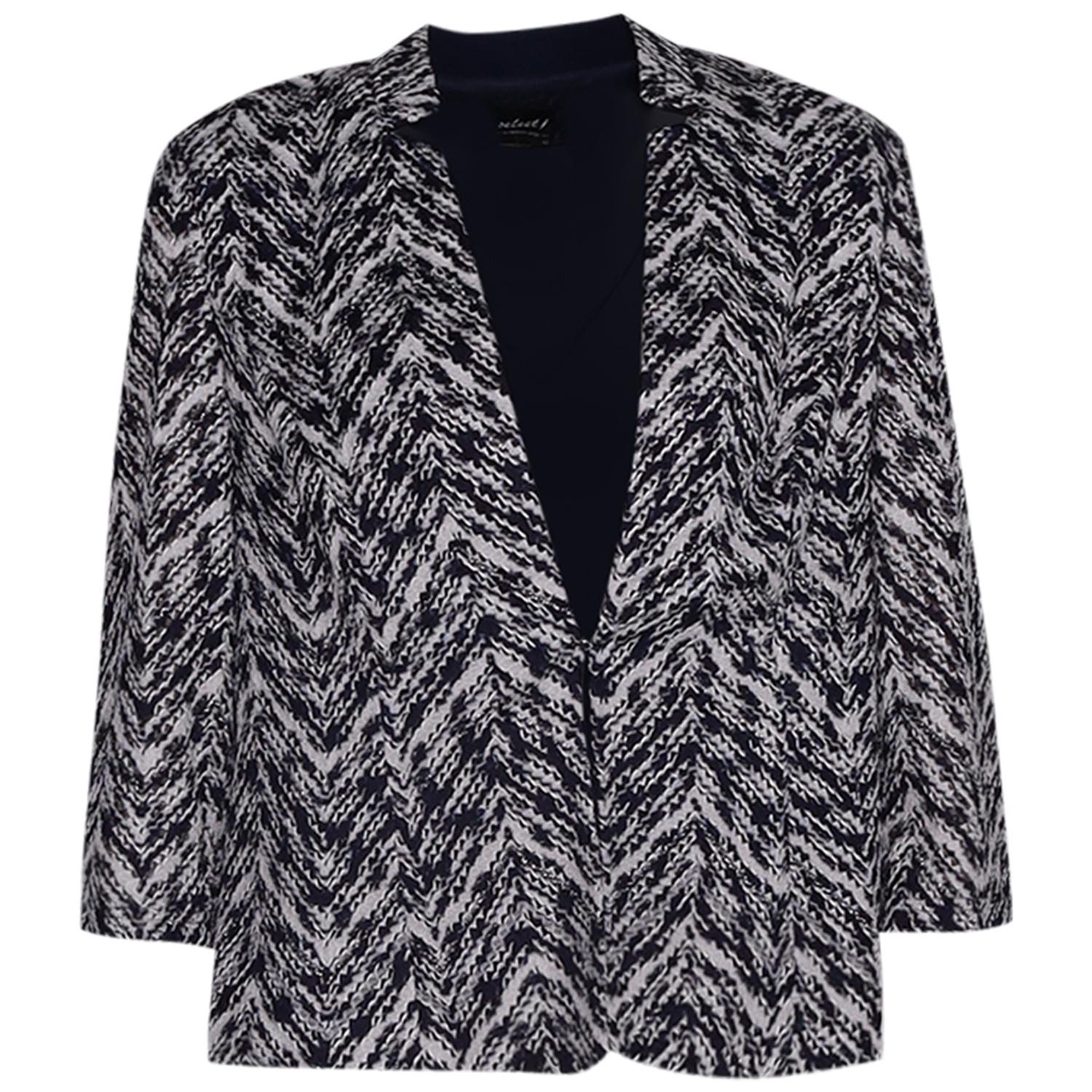 Hermann Lange jasje 5813 Marine/wit | Westen Mode sinds 1881